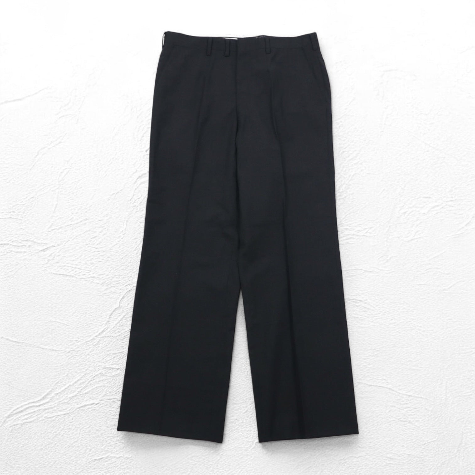 DAKS Center Press Wide Slacks Pants M Gray Wool Made in Japan – 日本然リトテ