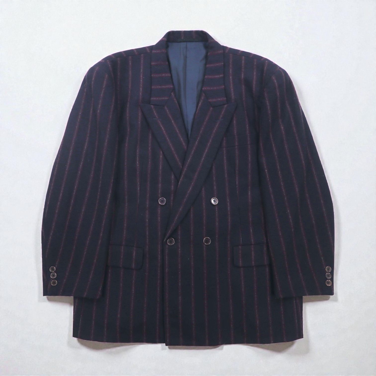 TAKEO KIKUCHI 90s Double-Breasted Blazer Tailored Jacket, Size M, Navy ...