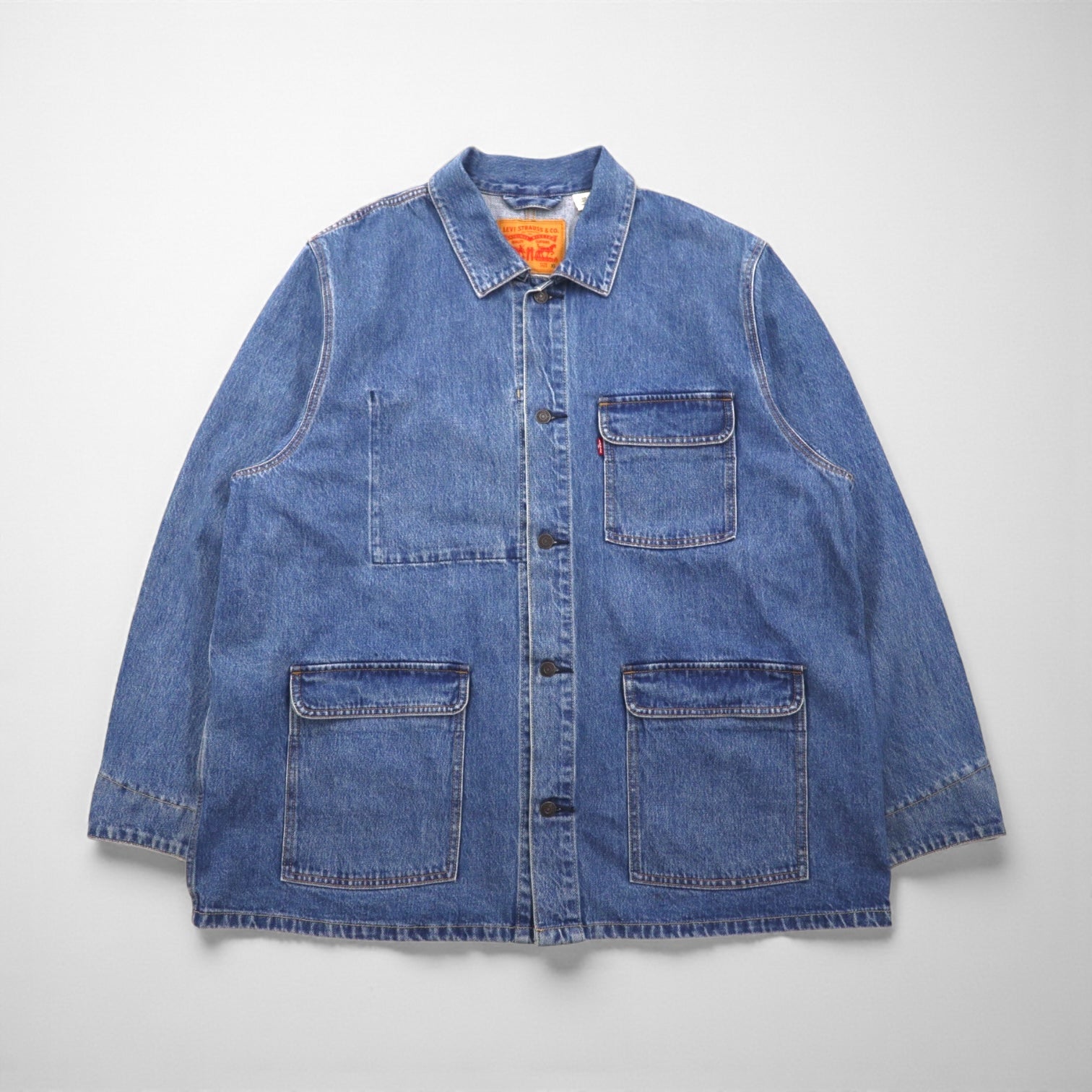 Levi Strauss WORKWEAR Engineer Chore Coat, XL, Indigo Denim, A0744 – 日本然リトテ