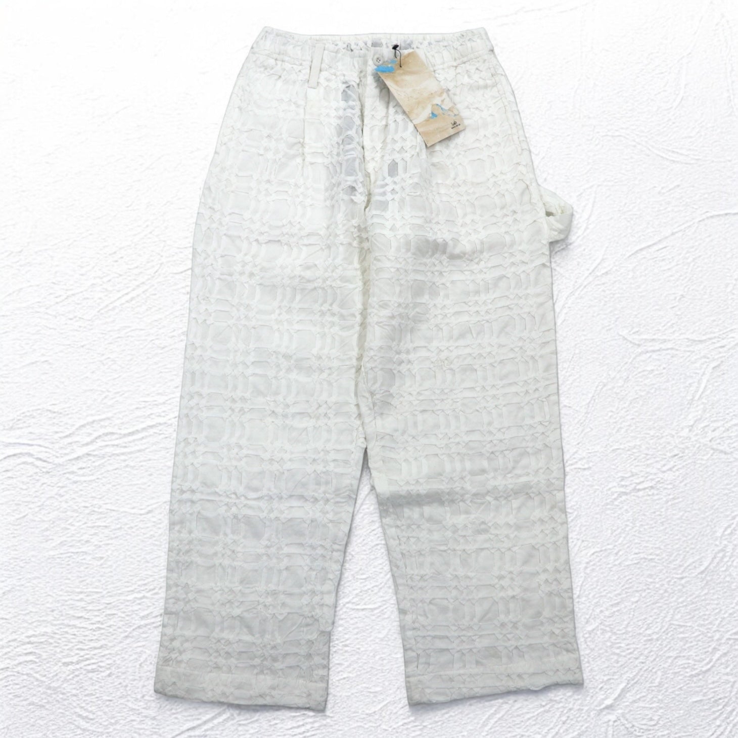 Leh 24AW Cotton Smoking Smocking One Tuck Slacks Painter Pants M White ...