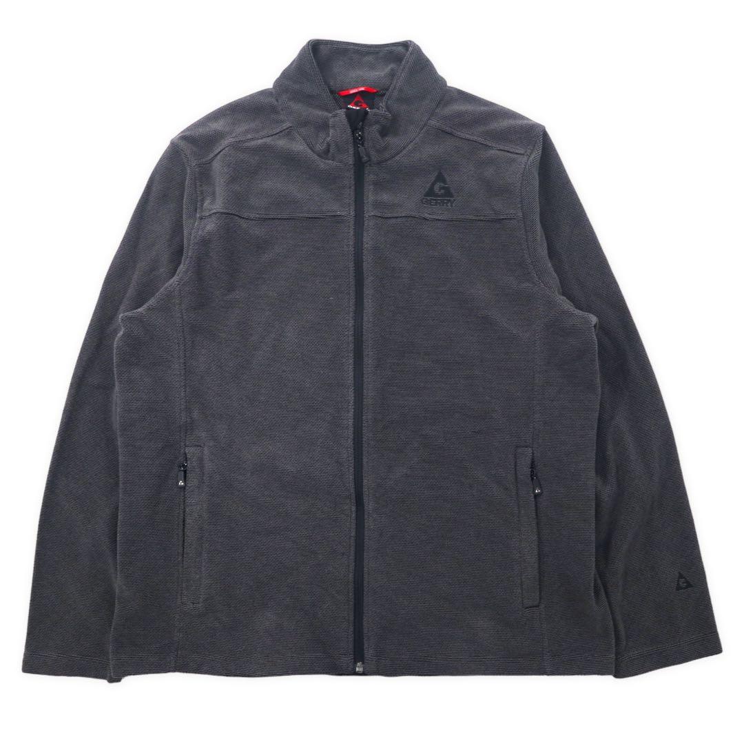 GERRY Full-Zip Thermal Fleece Jacket XL Gray Polyester One Point Logo ...